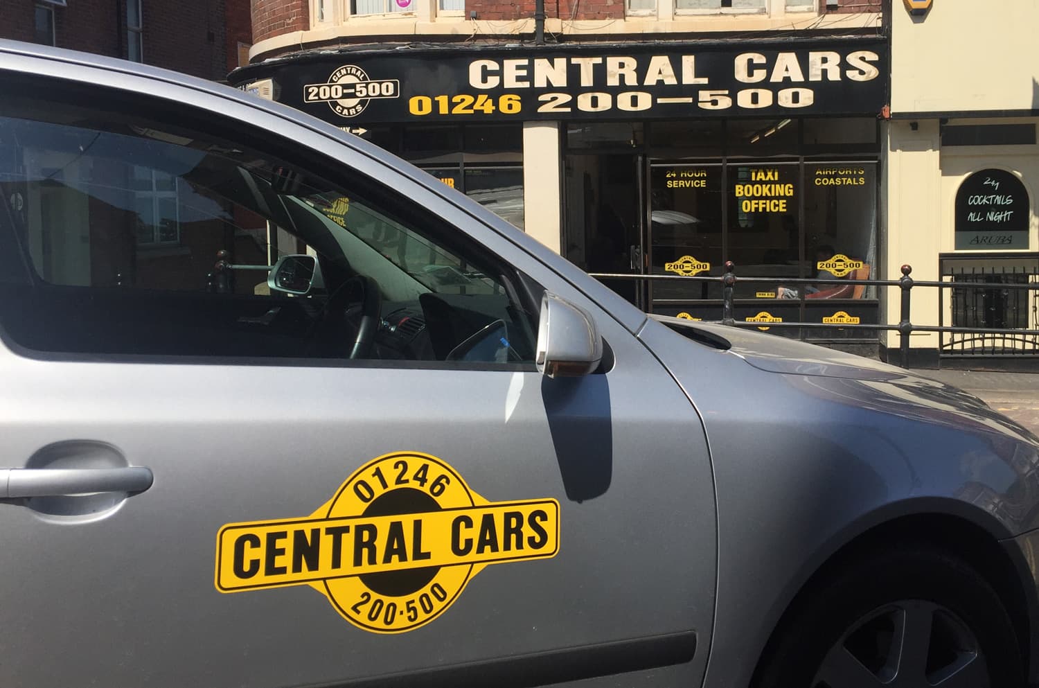 Central Cars Taxi Chesterfield | Airport Transfer Derbyshire
