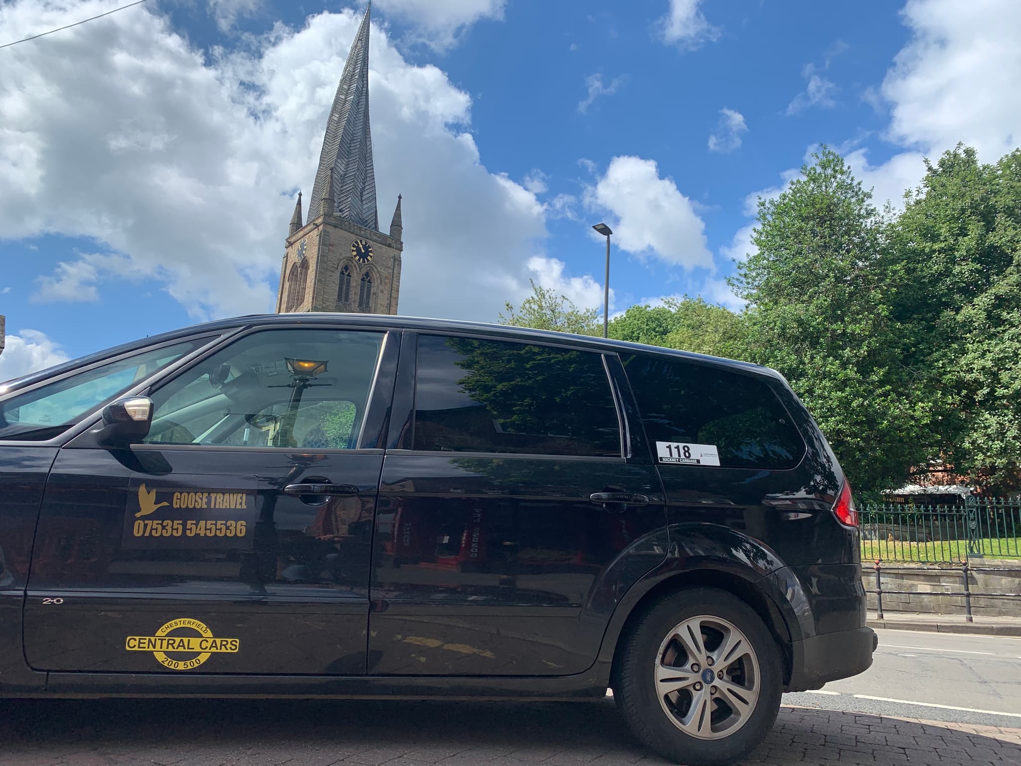 Central Cars Taxi Chesterfield | Airport Transfer Derbyshire